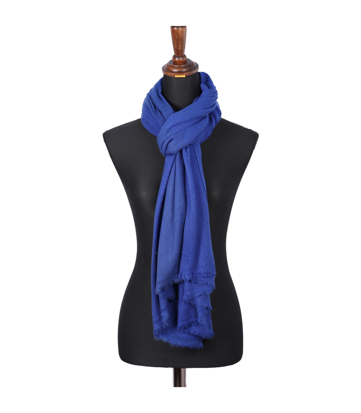 Nepali Cashmere Royal Blue Shawls - Cashmere Realm